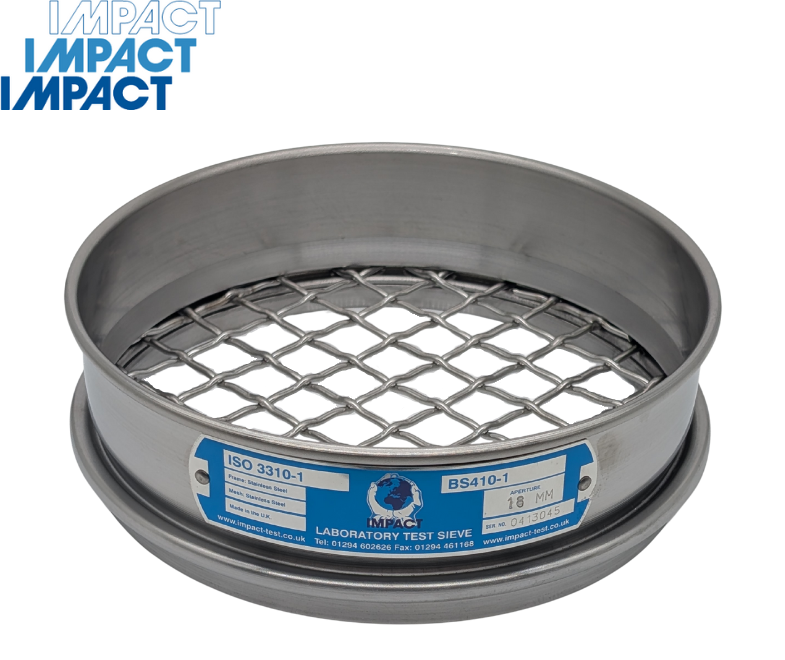 200MM DIA ISO 3310-1 S/S SIEVE 18.0MM WW (Product Code SV571)